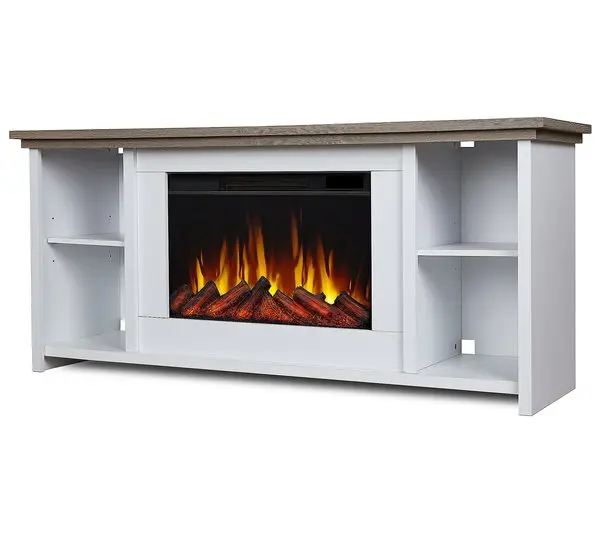 REAL FLAME Tramore 62' Slim Electric Fireplace V Stand - One-color