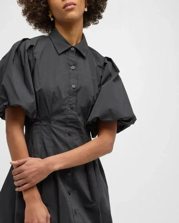 Simkhai Cleo Polin Mini Dress - Black