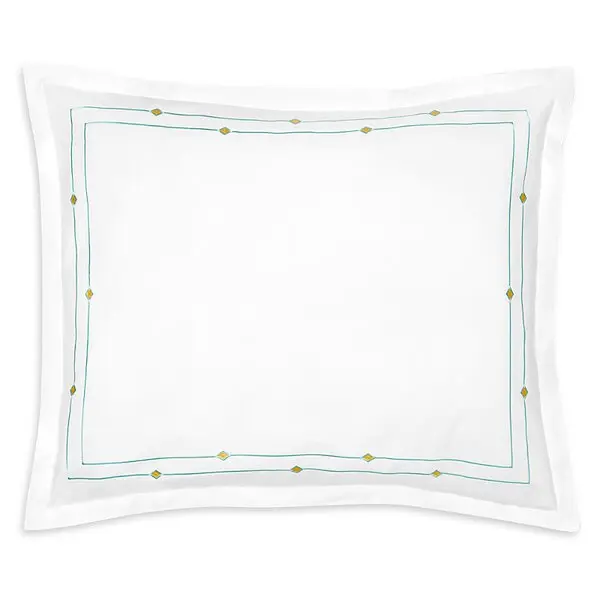 SFERRA Diamantini Sham, Continental - White/aqua