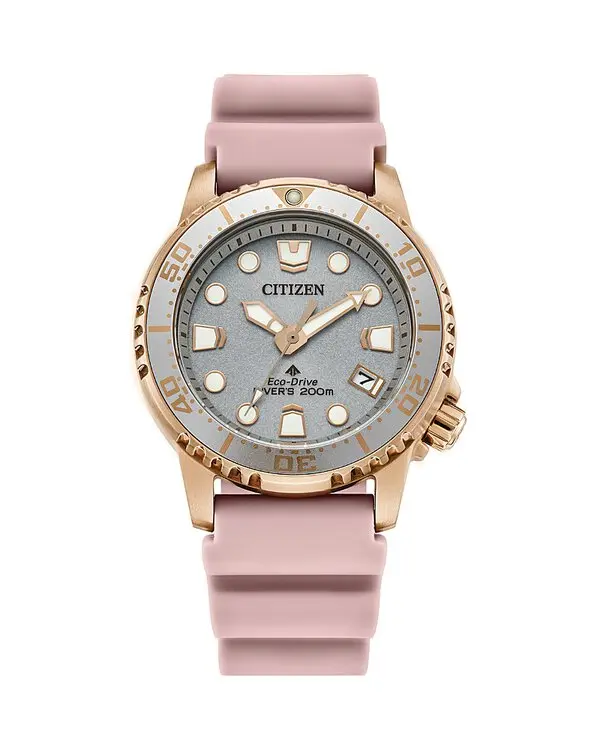Citizen Eco-drive Promaster Dive Watch - Gray/pink