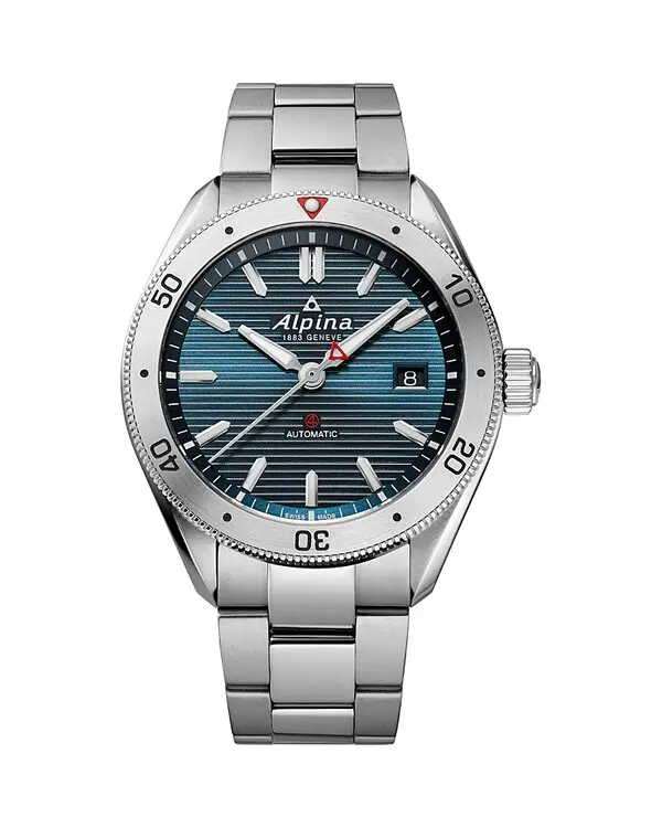 ALPINA Alpiner 4 Automatic Watch - Blue/silver