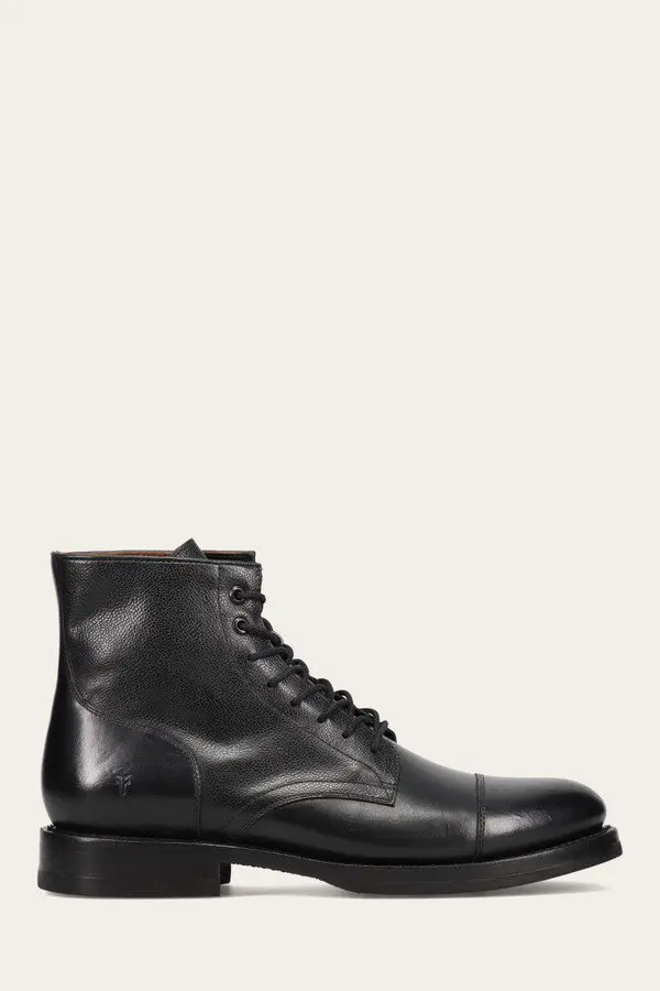 The Frye Company Dylan Lace Up Boots In Black - 48% Off  display picture 1