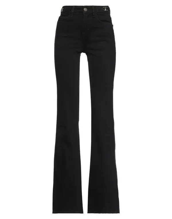 Maje Flared Jeans With Appliqués - Black
