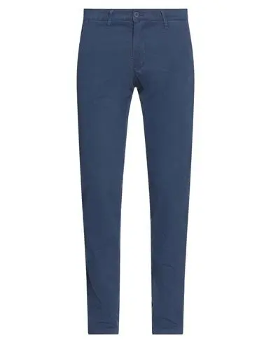 LIU •JO MAN Solid Cotton-blend Casual Trousers - Blue
