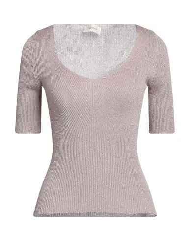 VICOLO Knitted Lamé Top