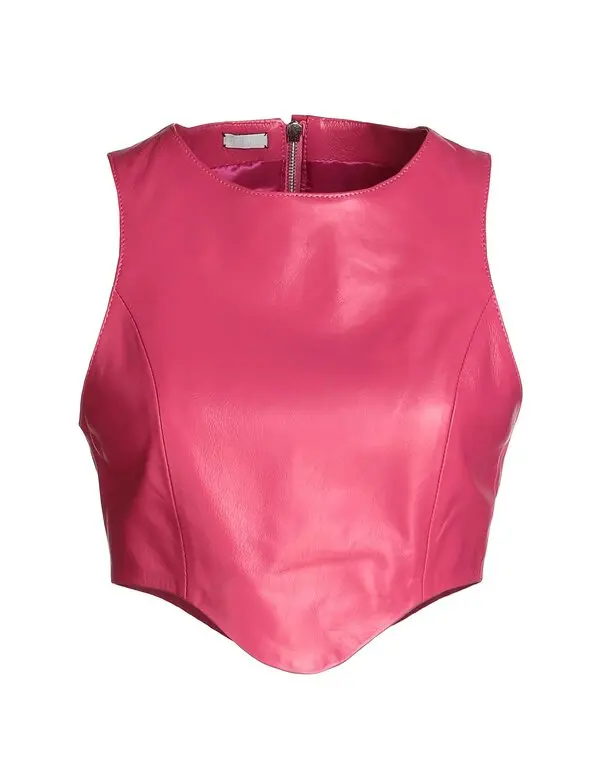 8 BY YOOX Leather Shaped Top