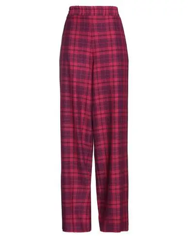 JIJIL Wide-leg Tartan Flannel Trousers - Pink