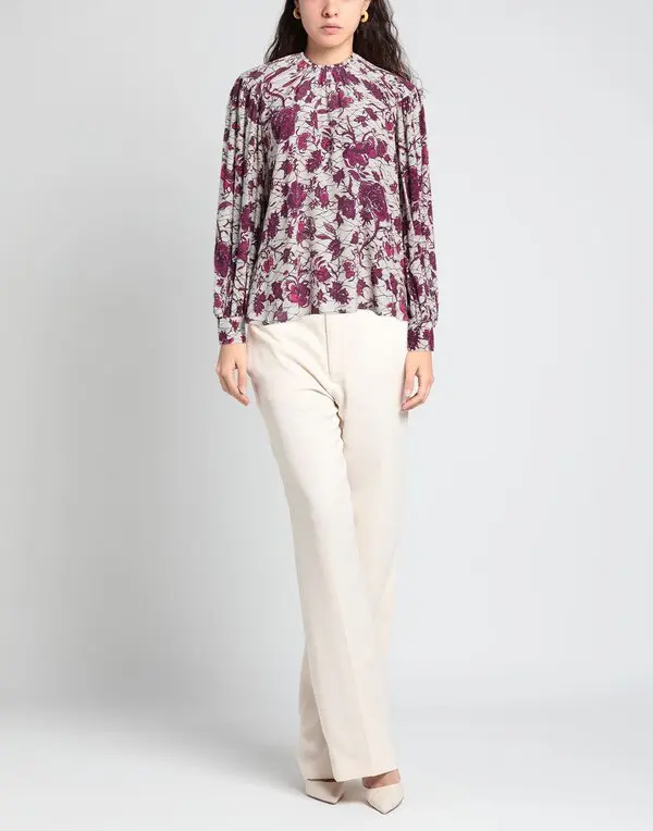 SOLOTRE Bohemian Floral Print Blouse