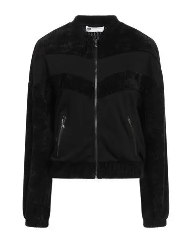 DIANA GALLESI Solid V-neck Zip-up Sweatshirt