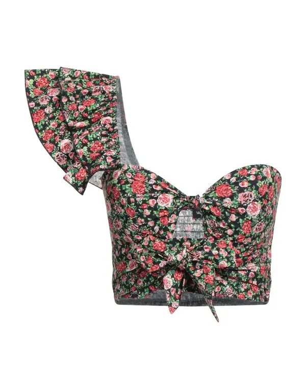 VANESSA SCOTT One-shoulder Floral Top