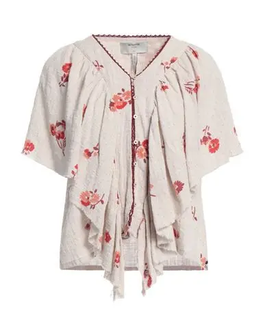 ONETEASPOON Ruched Floral Print Shirt