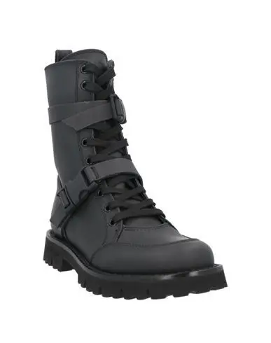 ADD X BALDININI Calfskin Combat Boots - Black
