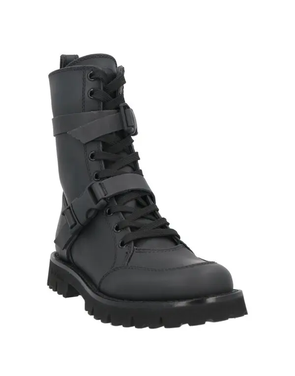 ADD X BALDININI Calfskin Combat Boots - Black