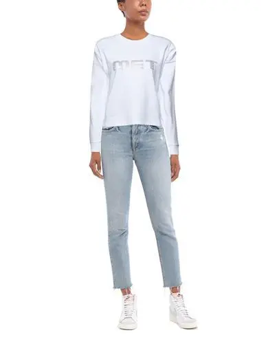 MET JEANS T-shirt With Appliqués - White