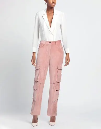 VICOLO Straight Leg Velvet Trousers