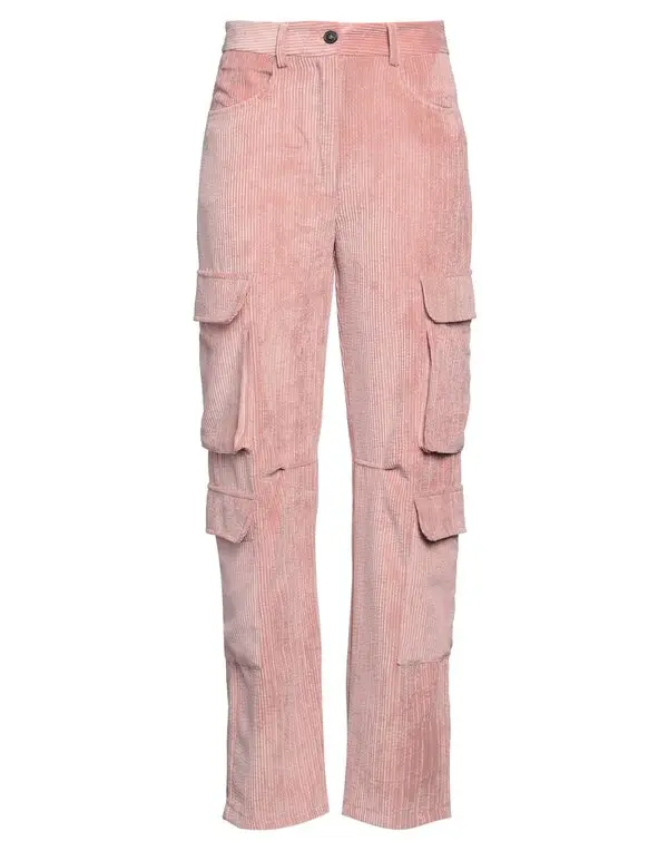 VICOLO Straight Leg Velvet Trousers