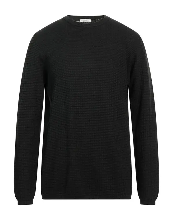PAOLO PECORA Knitted Cotton Sweater - Black