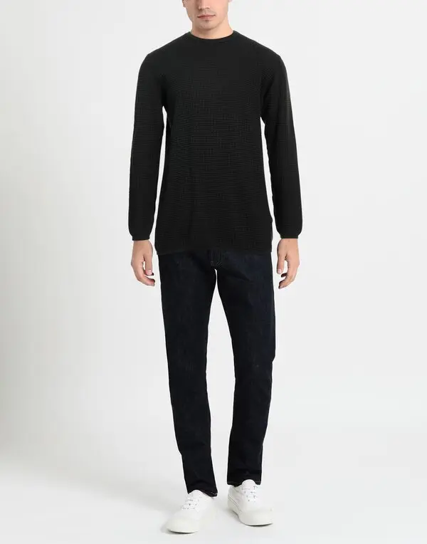 PAOLO PECORA Knitted Cotton Sweater - Black