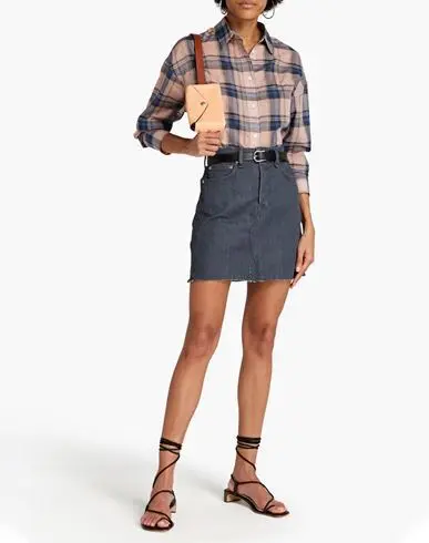 Rag & Bone Tartan Patterned Cotton Shirt