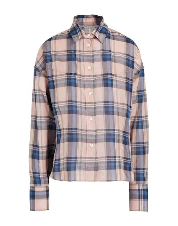 Rag & Bone Tartan Patterned Cotton Shirt