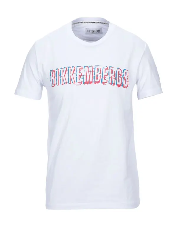 BIKKEMBERGS T-shirt Size Cotton, Elastane