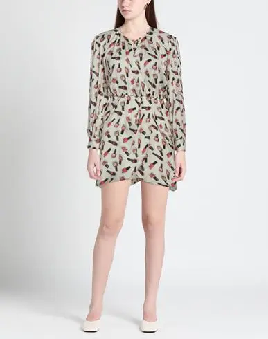 VICOLO Mini Trapeze Dress - Beige