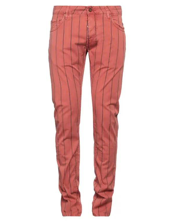 HANDPICKED Striped Cotton-elastane Trousers