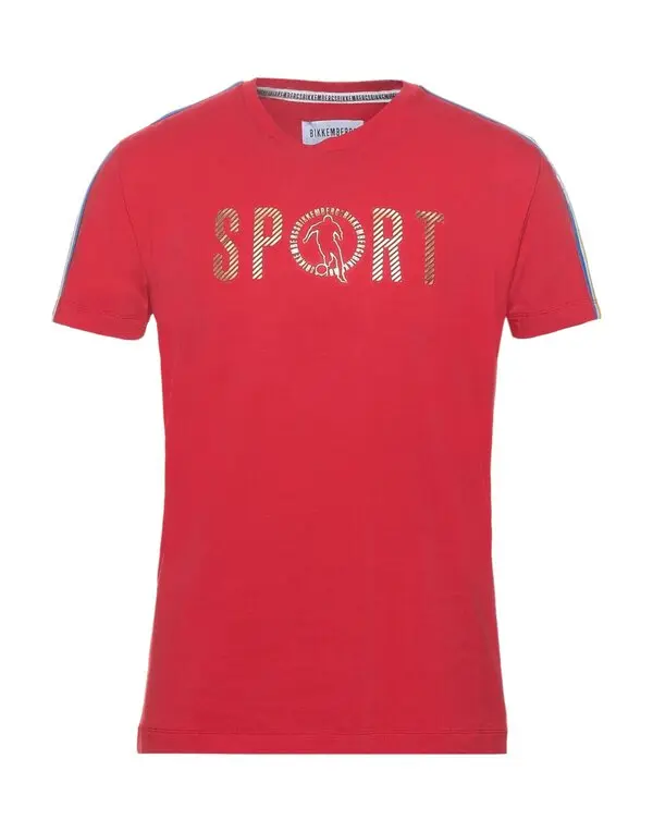 BIKKEMBERGS T-shirt Size Cotton, Elastane