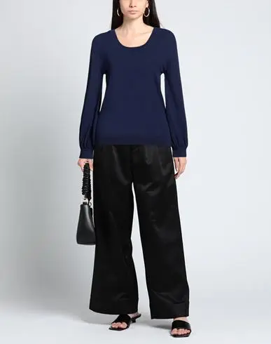 Blumarine Sweater In Viscose And Polyamide - Navy Blue
