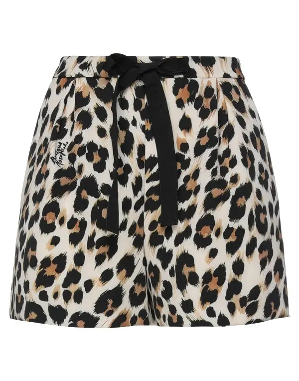Moschino Leopard-print Shorts - Beige