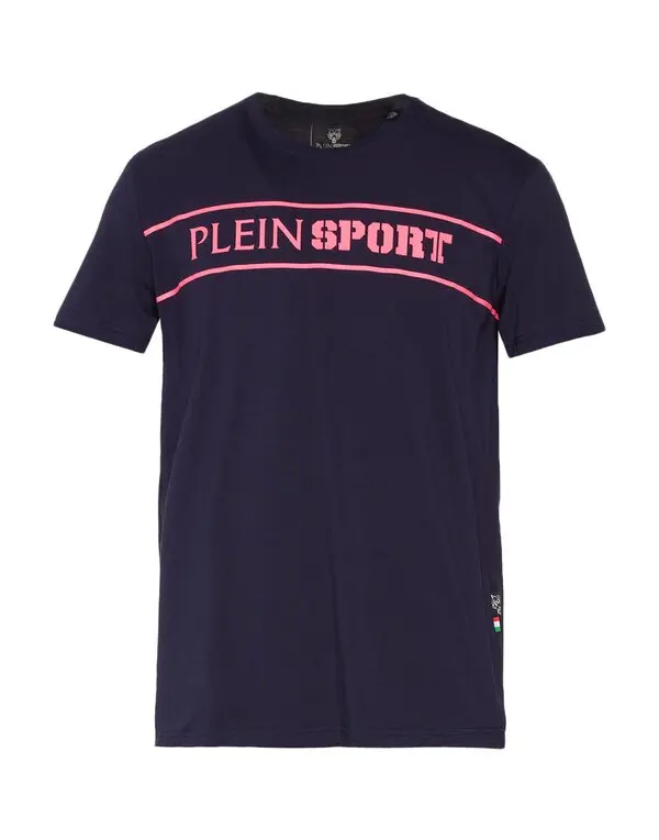 PLEIN SPORT T-shirt Size Cotton, Elastane - Navy