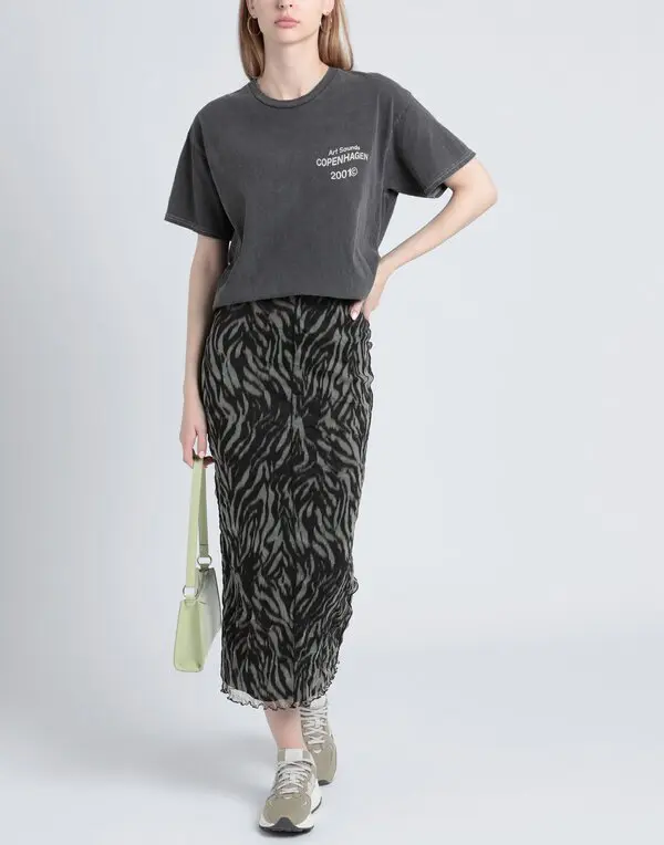 Buy Topshop Zebra Striped Maxi Skirt Sage Green At 15% Off