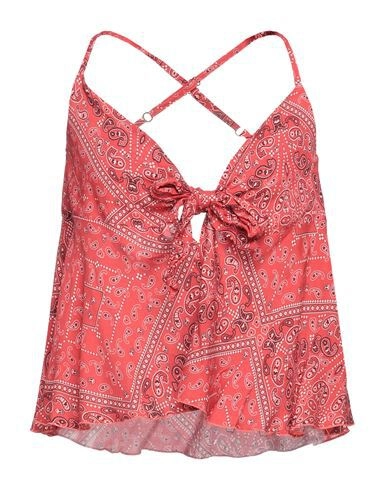 KONTATTO Woven Paisley-print Sleeveless Top - Brick