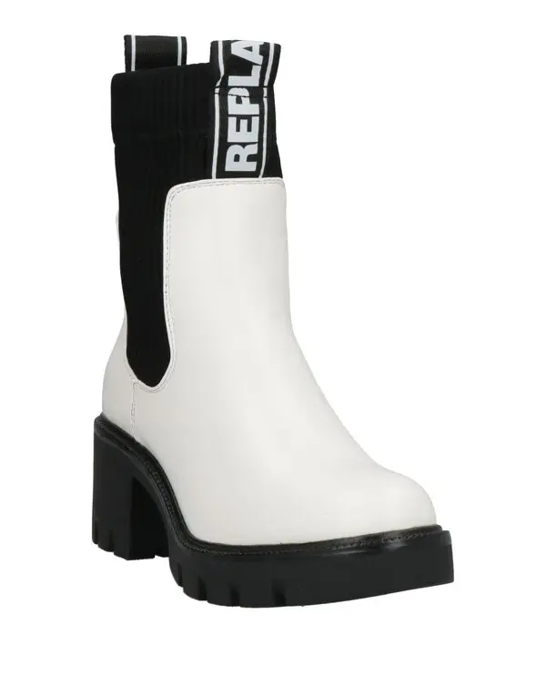 REPLAY Ankle Boots In Leather And Textile Fibers