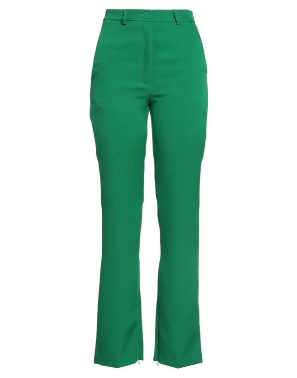 VICOLO Crepe Bootcut Pants - Green
