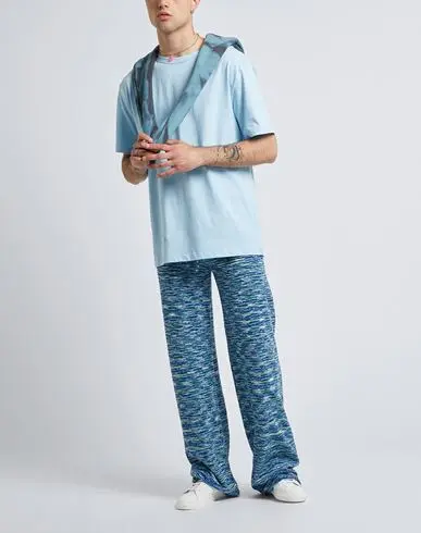 8 BY YOOX Printed Cotton T-shirt T-shirt Size Cotton - Blue