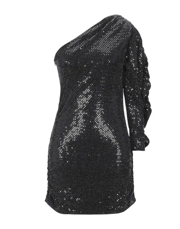 CINQUE One-shoulder Sequin Mini Dress