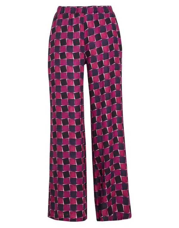 8 BY YOOX Printed Linen Wide Leg Pants