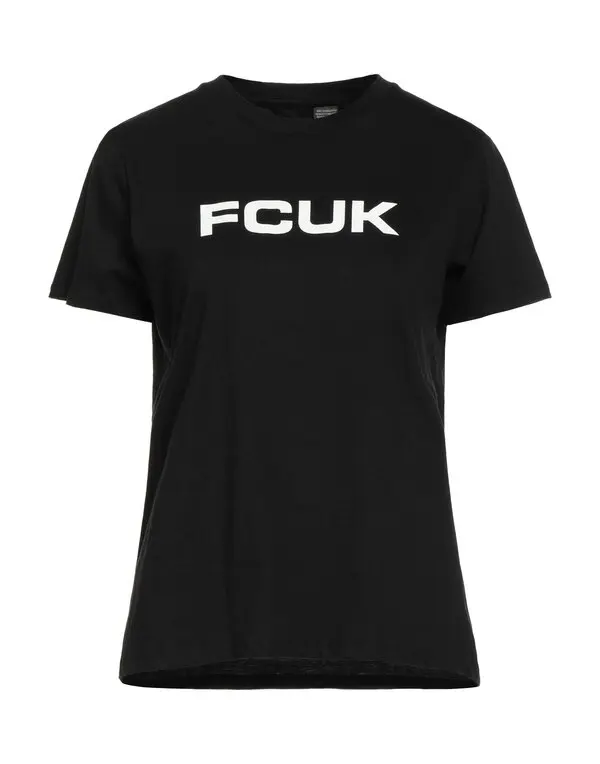 French Connection Cotton Logo T-shirt - Black