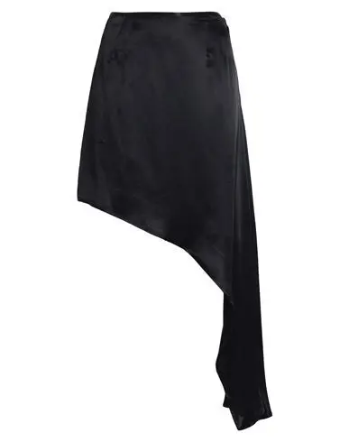 Topshop Mini Asymmetric Viscose Skirt In Black 16% Off