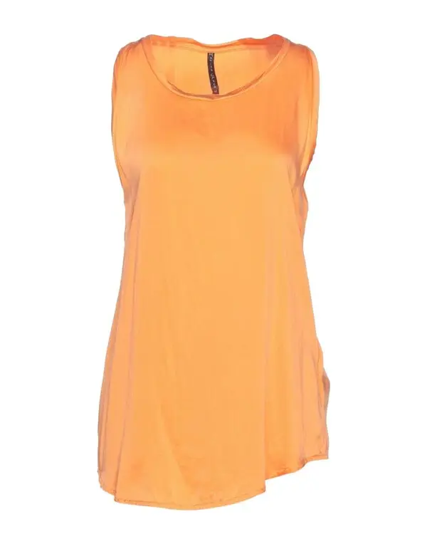 MANILA GRACE Satin Top - Orange
