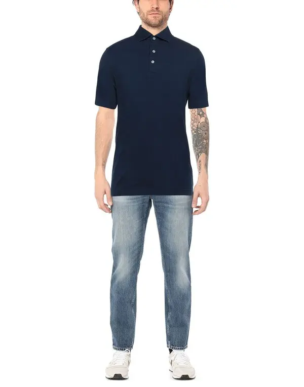 FILIPPO DE LAURENTIIS Polo Shirt Midnight Size Cotton