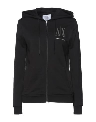 Armani Exchange Cotton-blend French Terry Sweatshirt - Black