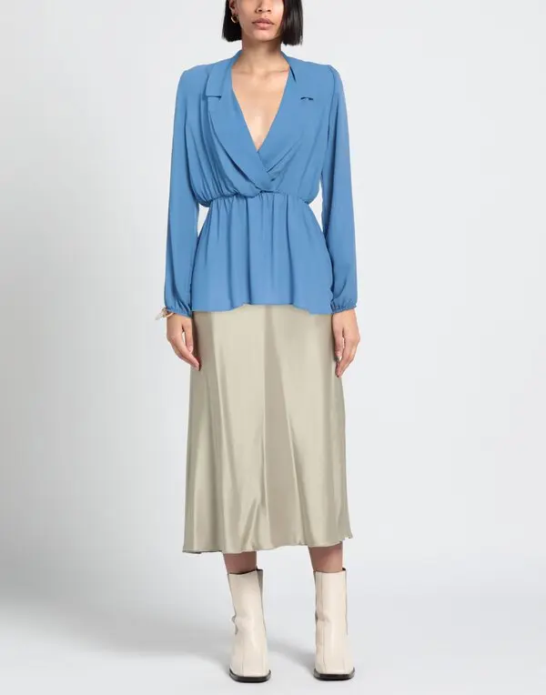 MARC ELLIS Peplum Top - Blue