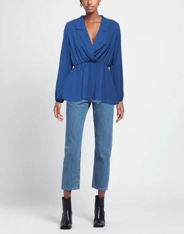 MARC ELLIS Peplum Top - Blue