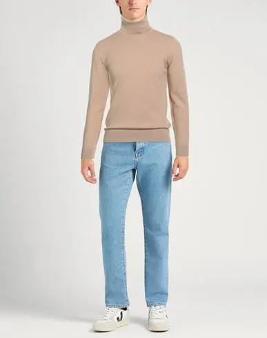 Alpha Studio Turtleneck Size Merino Wool - Beige