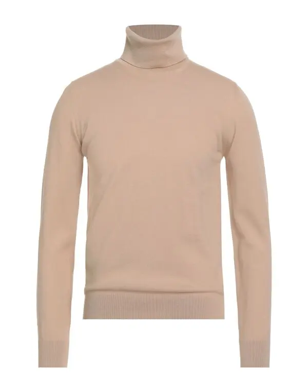 Alpha Studio Turtleneck Size Merino Wool - Beige