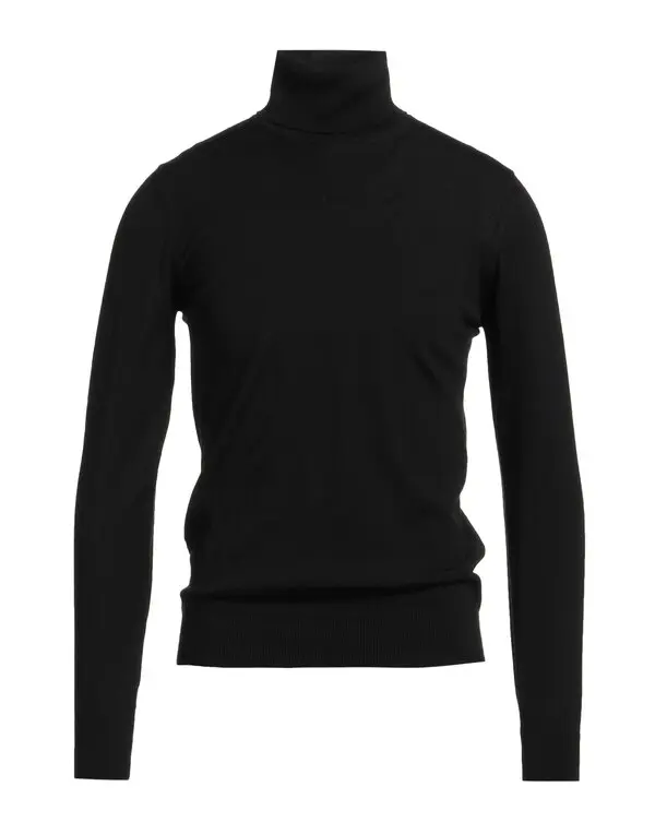 Alpha Studio Turtleneck Merino Wool - Black