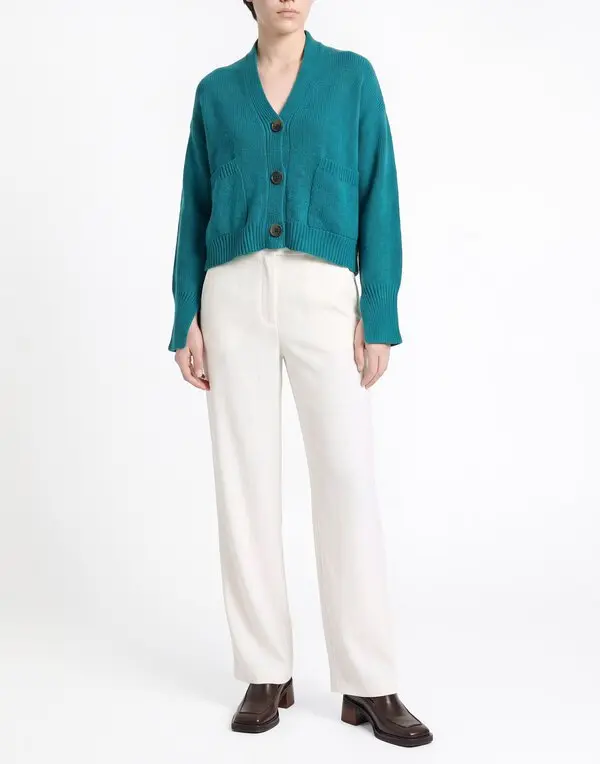 Alpha Studio Wool & Alpaca Cardigan - Blue