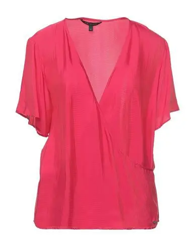 Armani Exchange Satin Striped Top - Pink